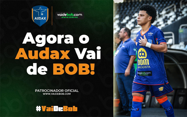 Vai de Bob e Audax Rio anunciam acordo de patrocínio - BNLData