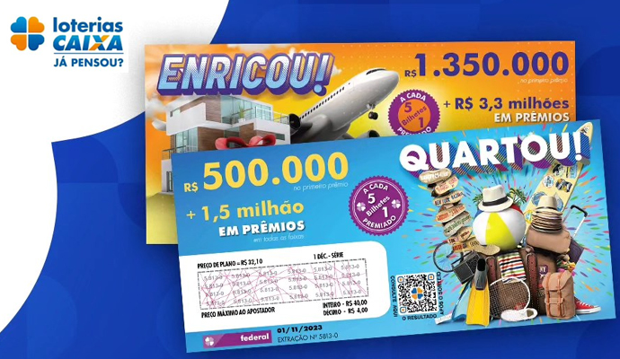 Caixa announces new designs and names for the Federal Lottery draws ...